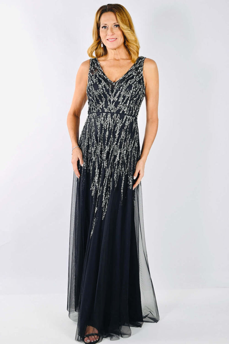 Lyman - 239803I Beaded Ball Gown – Magazine Designer Clothing