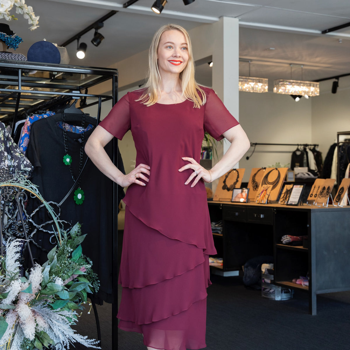 Layla Jones - LJ0452 Chiffon Layer Dress - Exclusive – Magazine ...