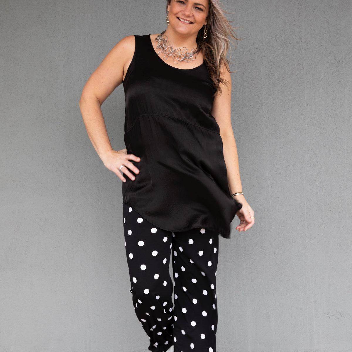Swish - 242026 Wide Leg Spot Pant – Magazine Designer Clothing
