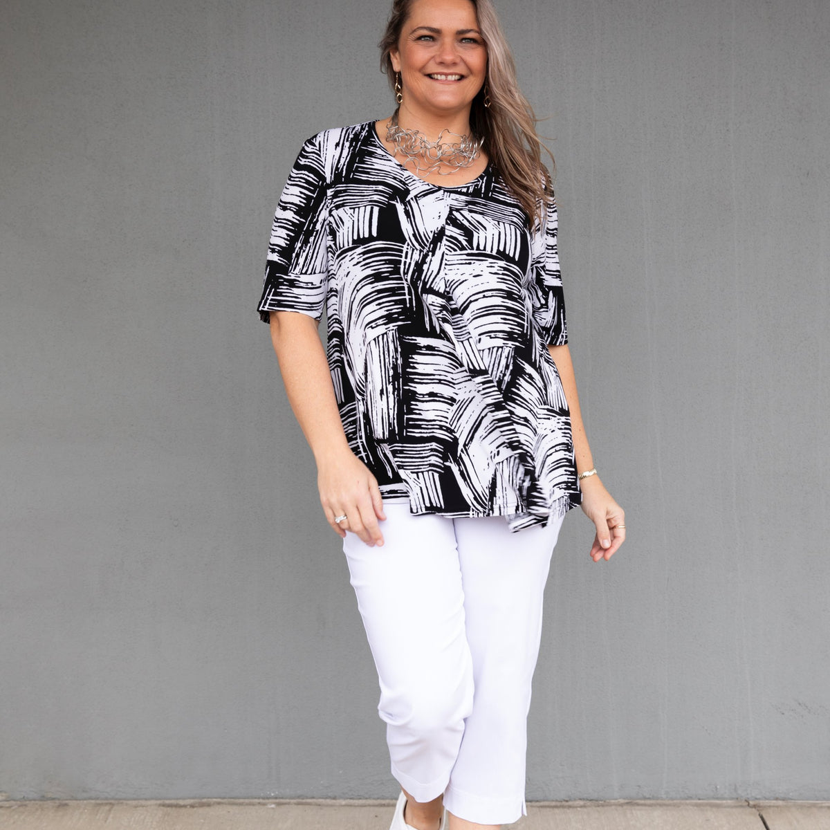 Swish - 240073 Inverted Pleat Top – Magazine Designer Clothing