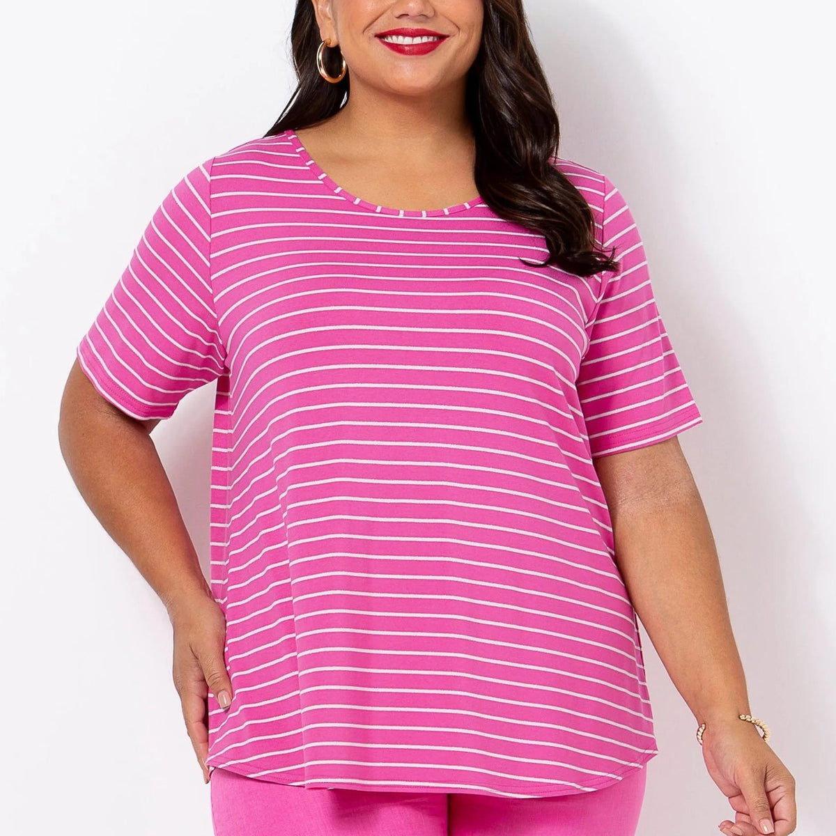 Swish - 440066 Famous Stripe Tee – Magazine Designer Clothing