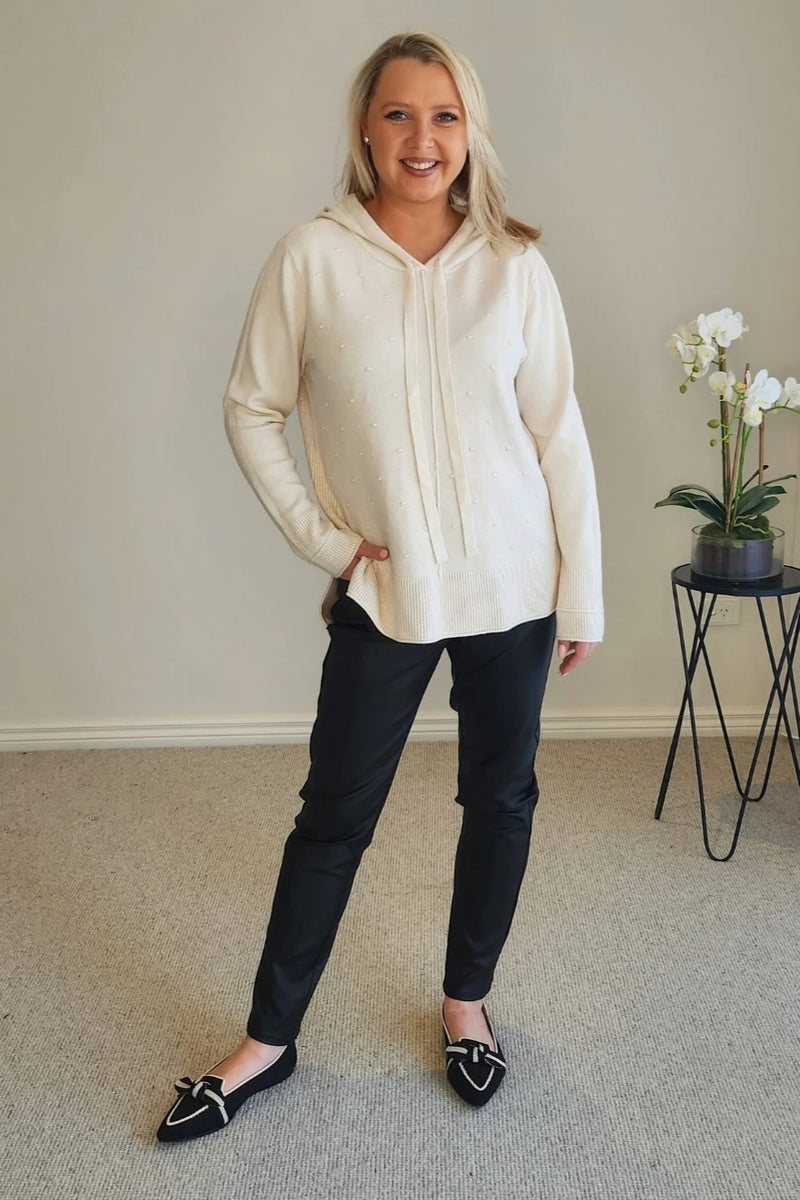 Threadz - 46873 Alexa Knit Hoodie – Magazine Designer Clothing