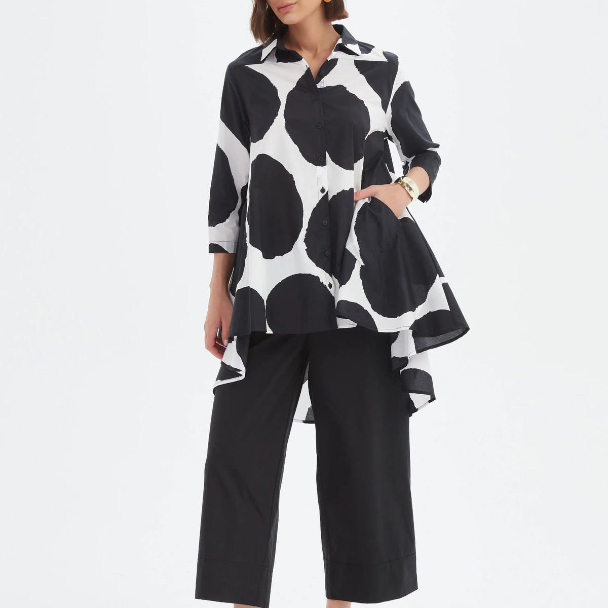 Tirelli - Print Swing Back Shirt – Magazine Designer Clothing