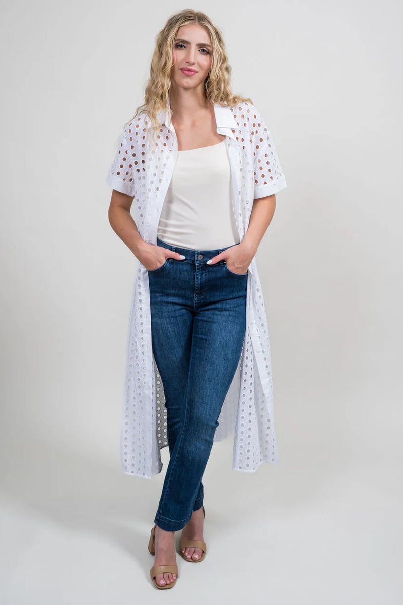 Trisha Tyler - Embroidery Anglaise OverShirt – Magazine Designer Clothing