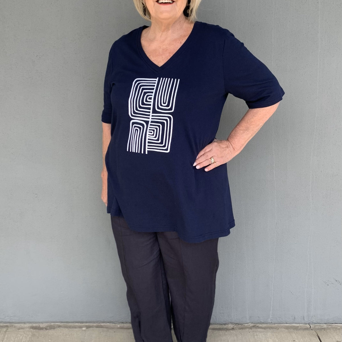 Cashews - TOP143/F16 Print Tee Shirt – Magazine Designer Clothing