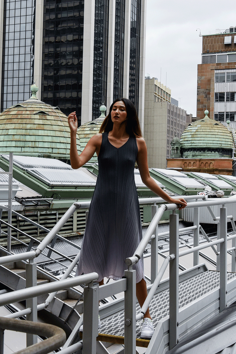 Alquema - AD1072L-CGL Long Estrellla Dress – Magazine Designer Clothing