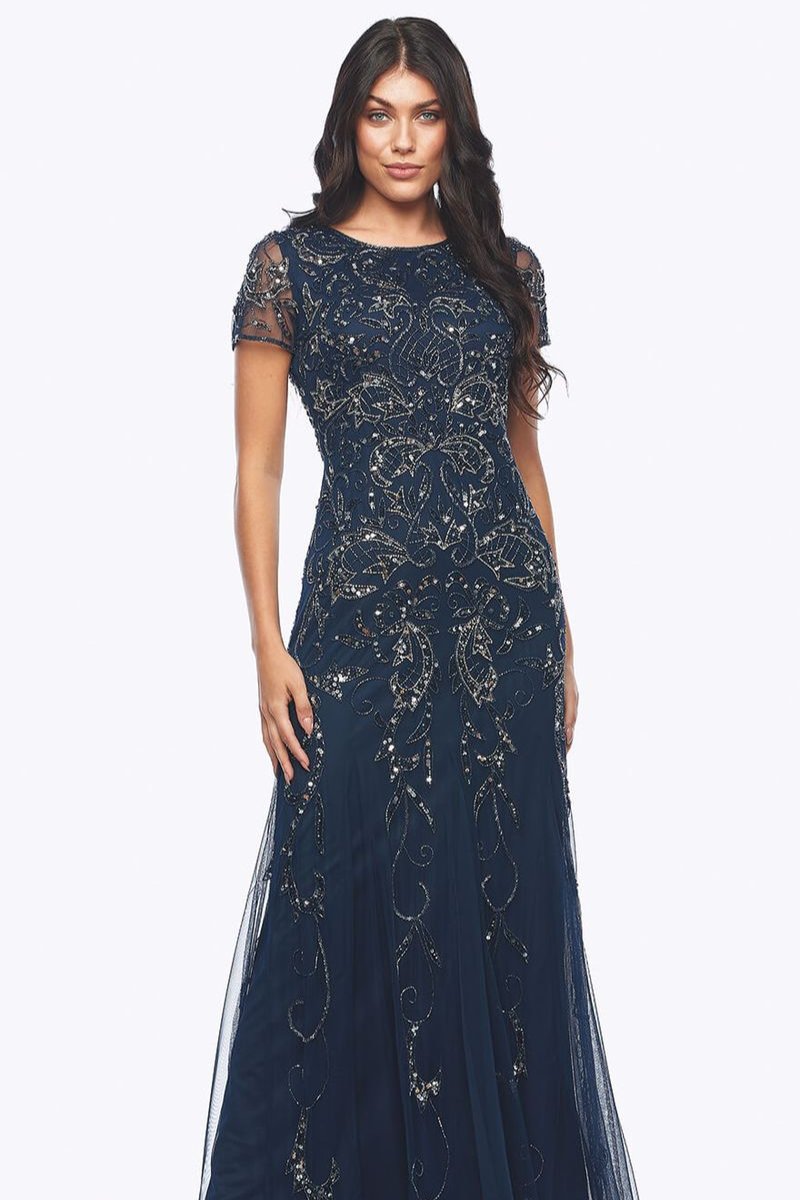Zaliea - Z0271 Long Beaded Gown – Magazine Designer Clothing
