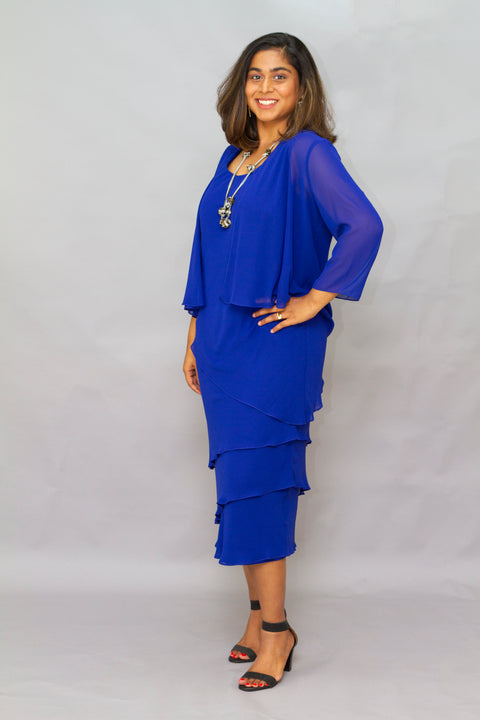 Layla Jones - LJ0359 Layer Dress w Jacket – Magazine Designer Clothing
